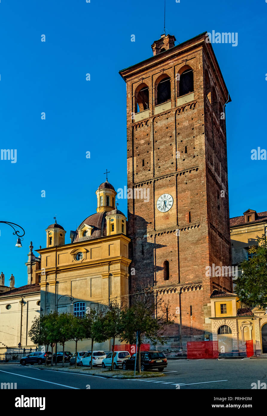 Italy Piedmont Vercelli cathedral bell tower Stock Photo - Alamy