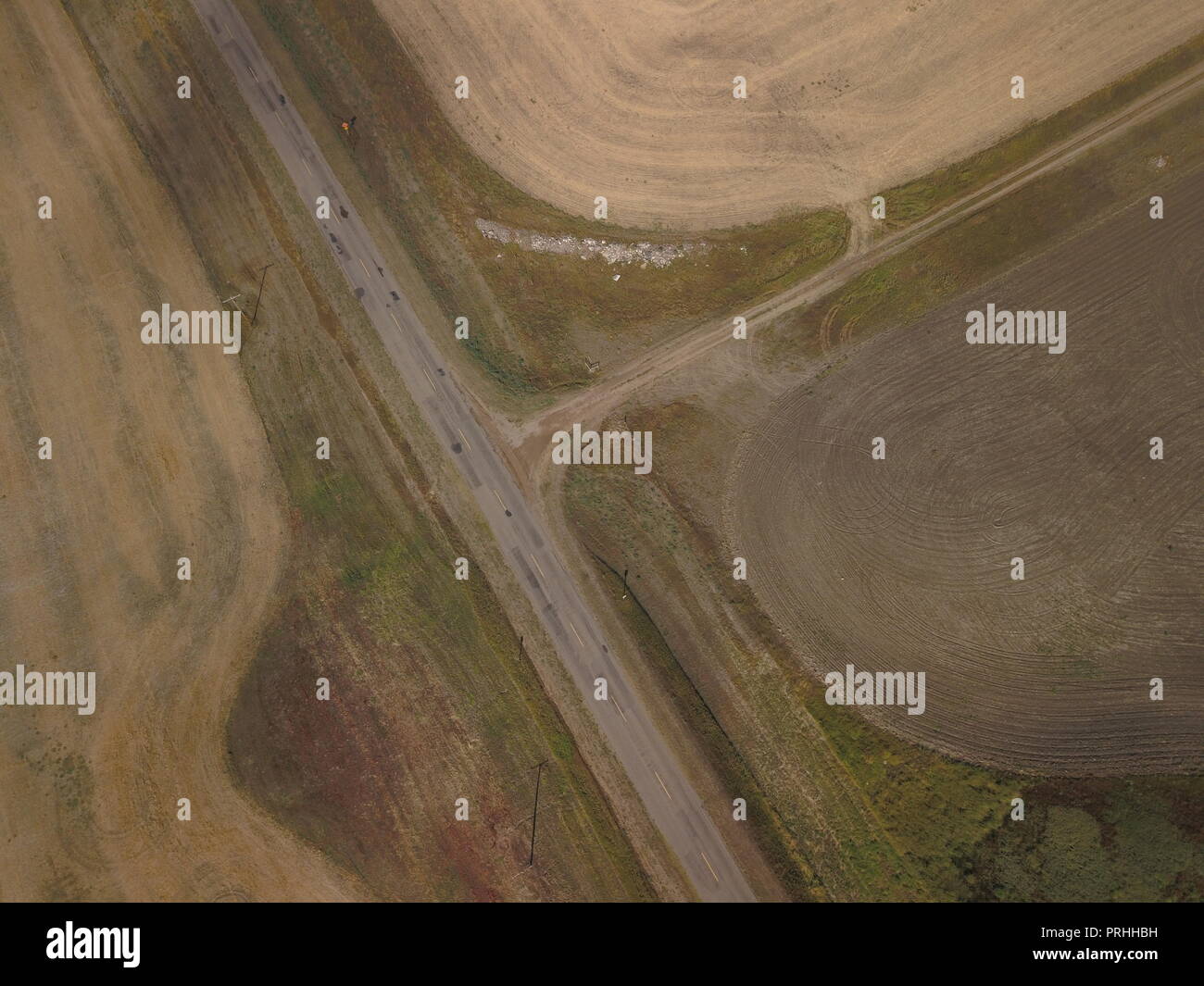 Saskatchewan wheat fields aerial hi-res stock photography and images ...