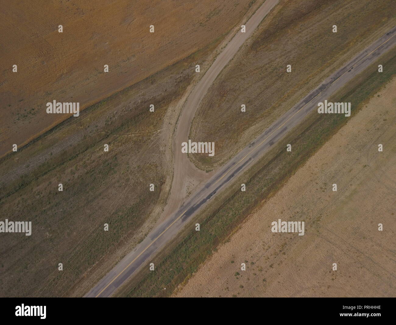 Saskatchewan wheat fields aerial hi-res stock photography and images ...