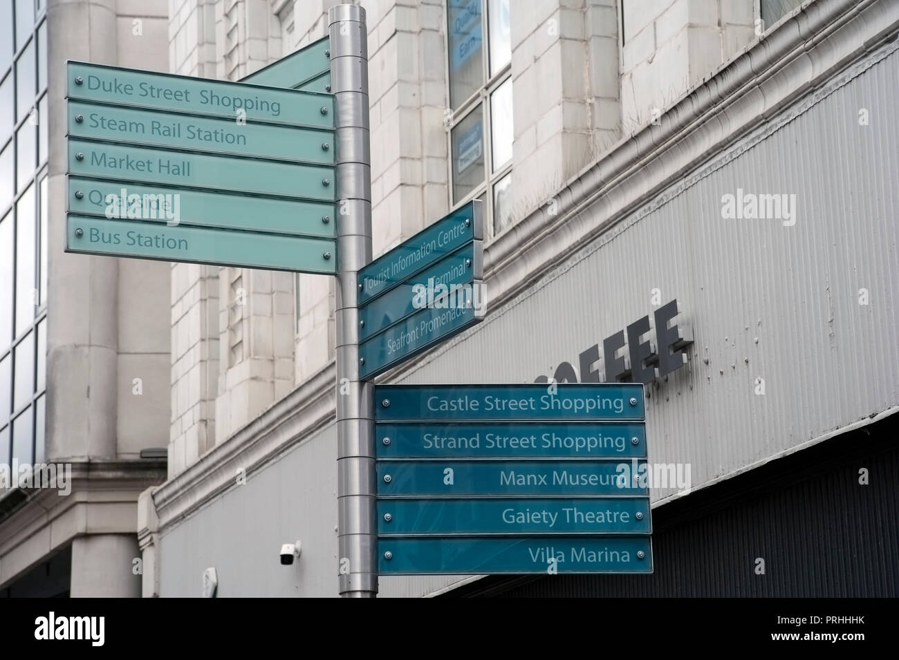Street signage victoria street douglas isle of man hi-res stock ...
