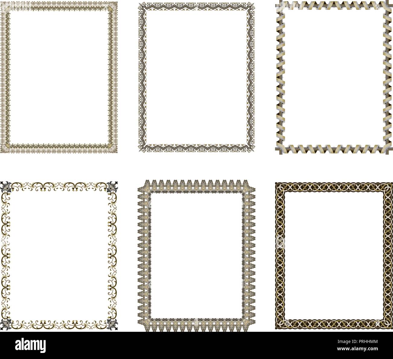 Set luxury decorative frame. vector illustration Stock Vector Image ...