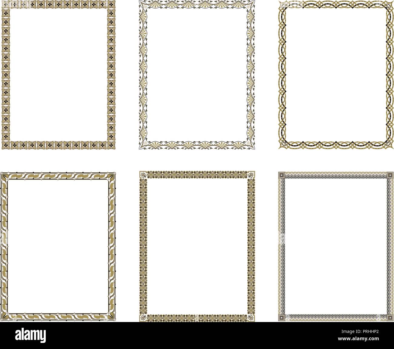 Set luxury decorative frame. vector illustration Stock Vector Image ...