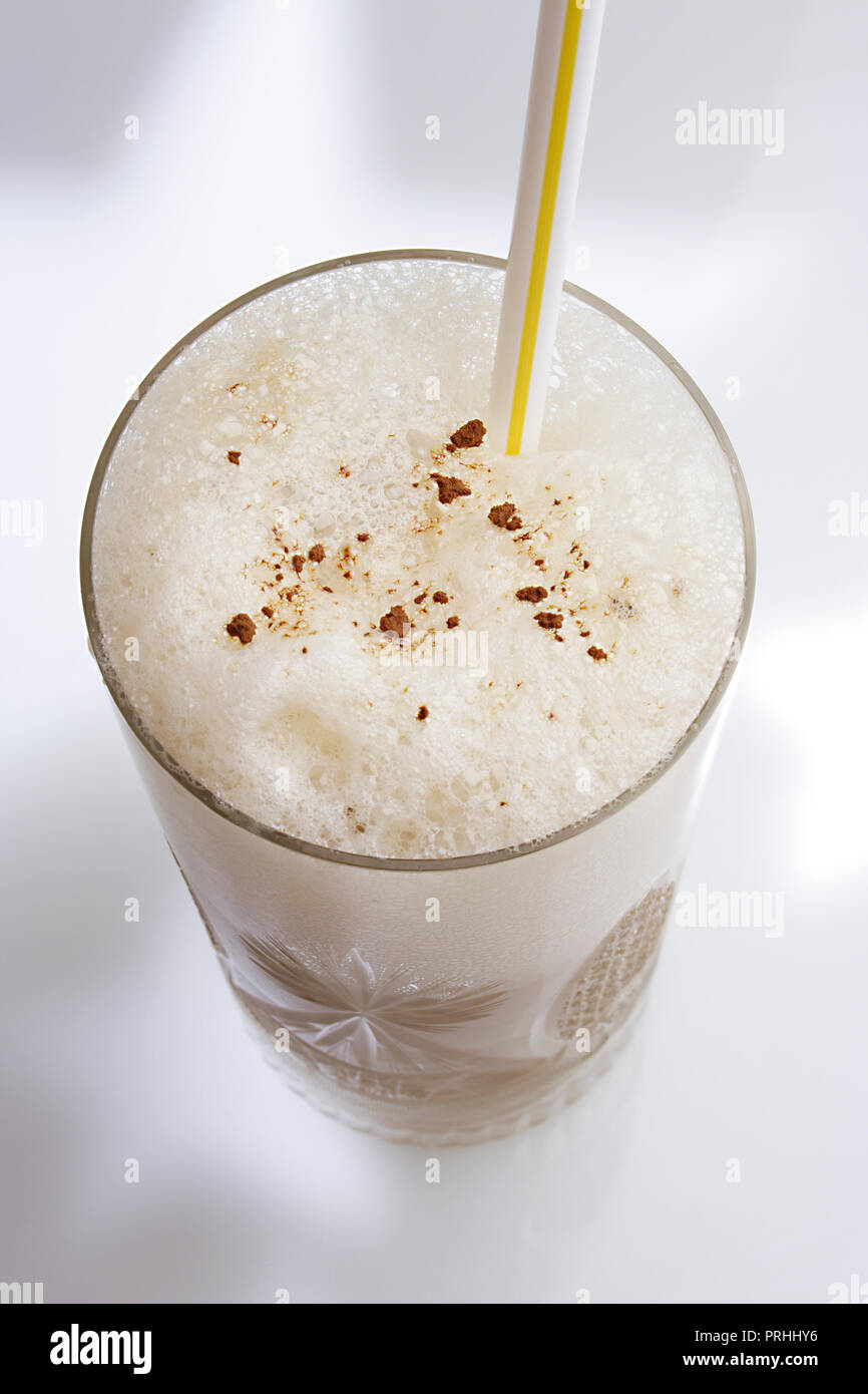 Cold Coffee against a white background Stock Photo - Alamy