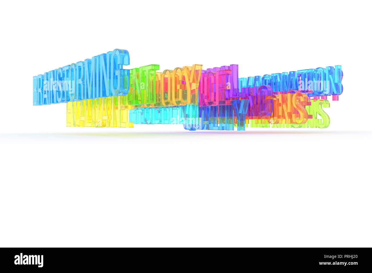 Brainstorming, business conceptual colorful 3D words. illustrations cgi ...
