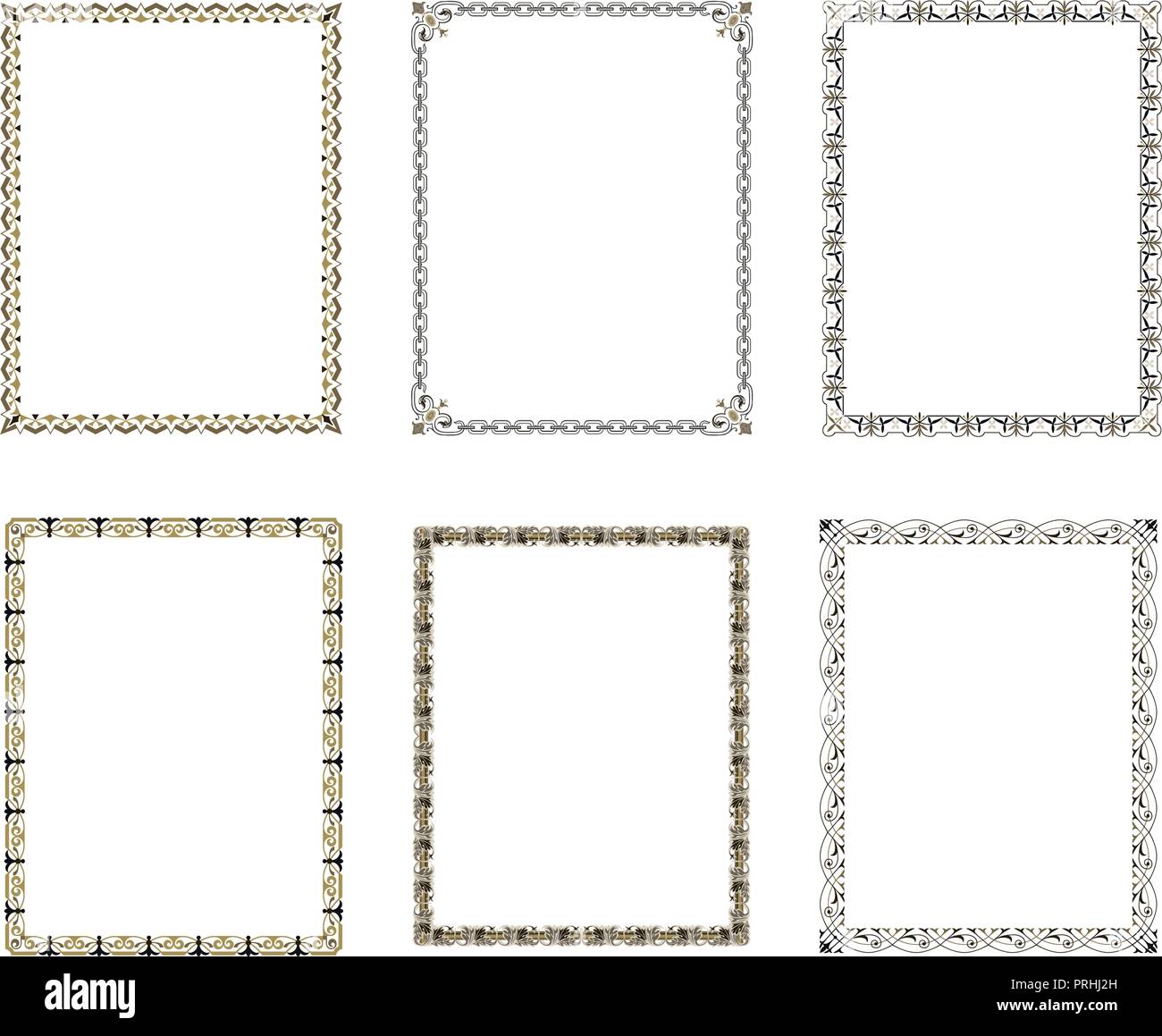 Set luxury decorative frame. vector illustration Stock Vector Image ...