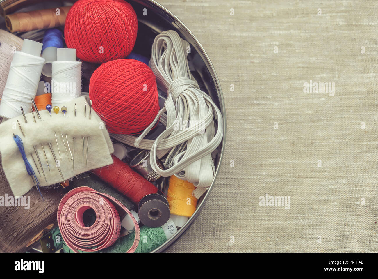 the composition of the seamstress, tailor, sewing thread and for ...