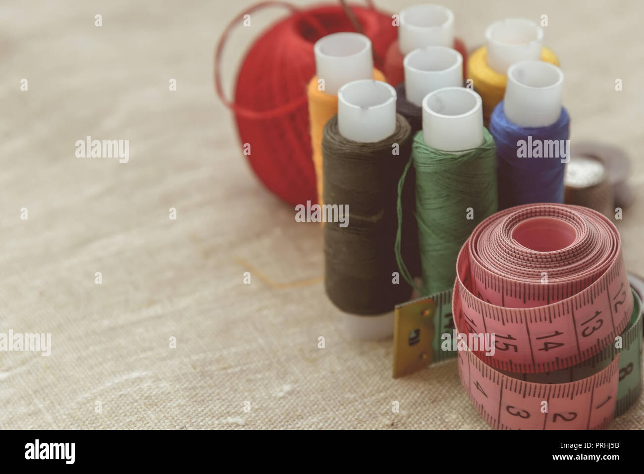 the composition of the seamstress, tailor, sewing thread and for ...