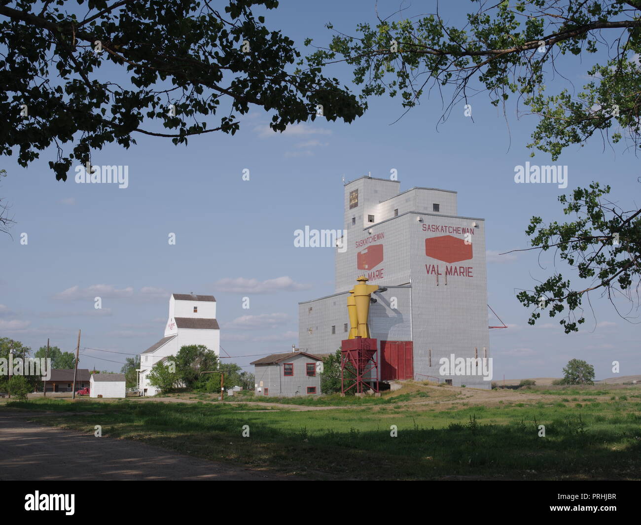 restored, 1927, grain elevators, Val Marie, Saskatchewan, Palliser ...