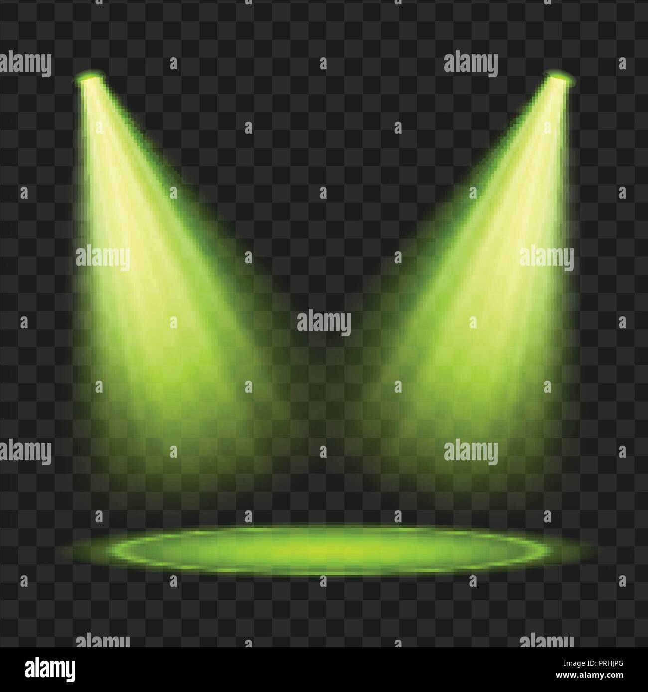 Green Vector spotlight . Light effect. vector Illustration Stock Vector ...