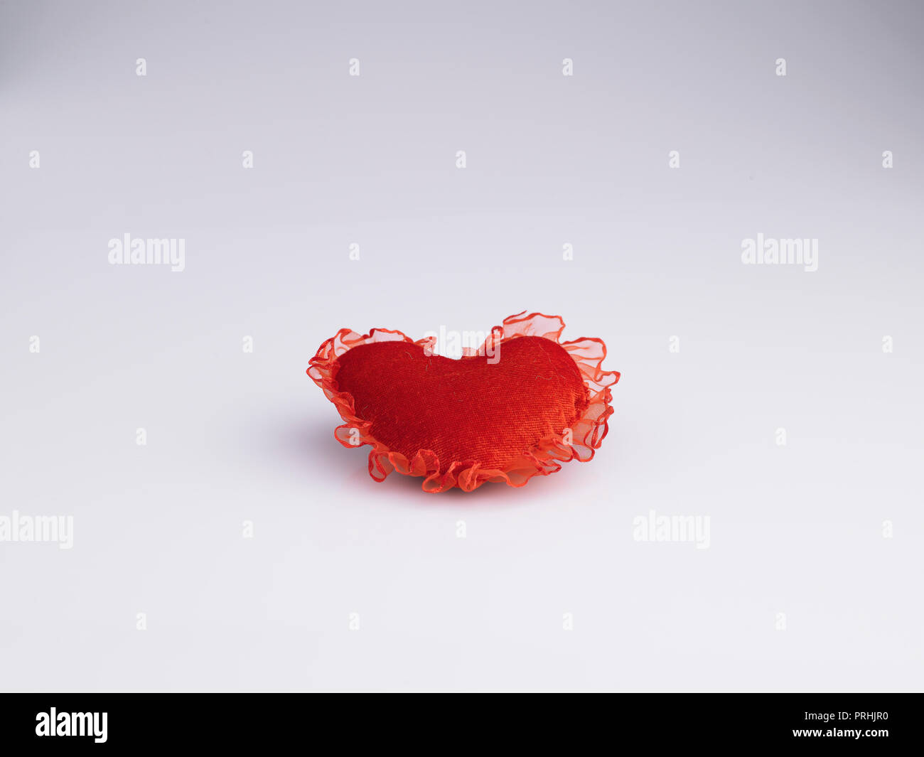A STILL LIFE OF A HEART SHAPED FABRIC OBJECT Stock Photo - Alamy