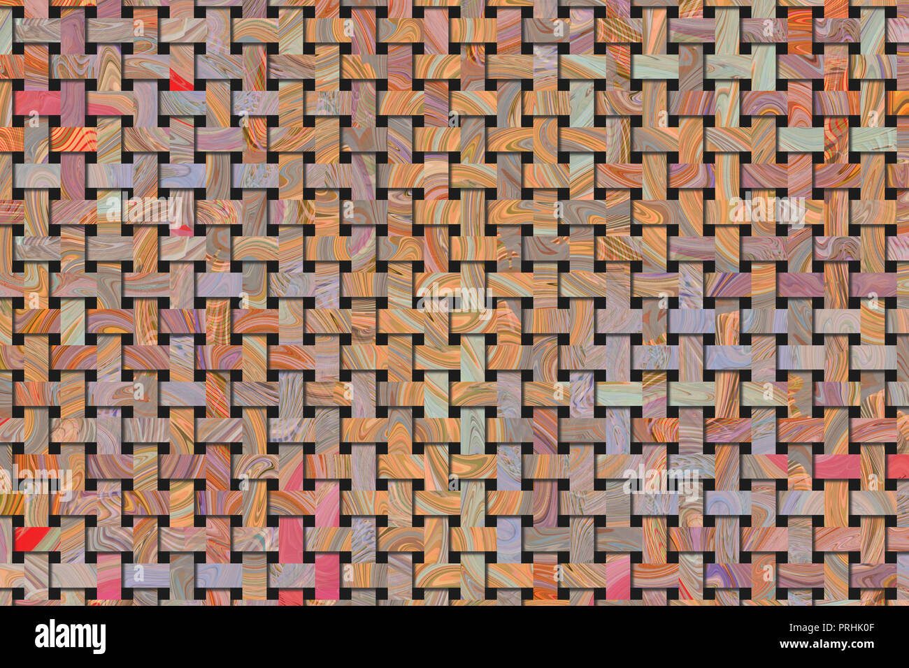 Artistic woven mat pattern rattan background abstract Stock Photo - Alamy