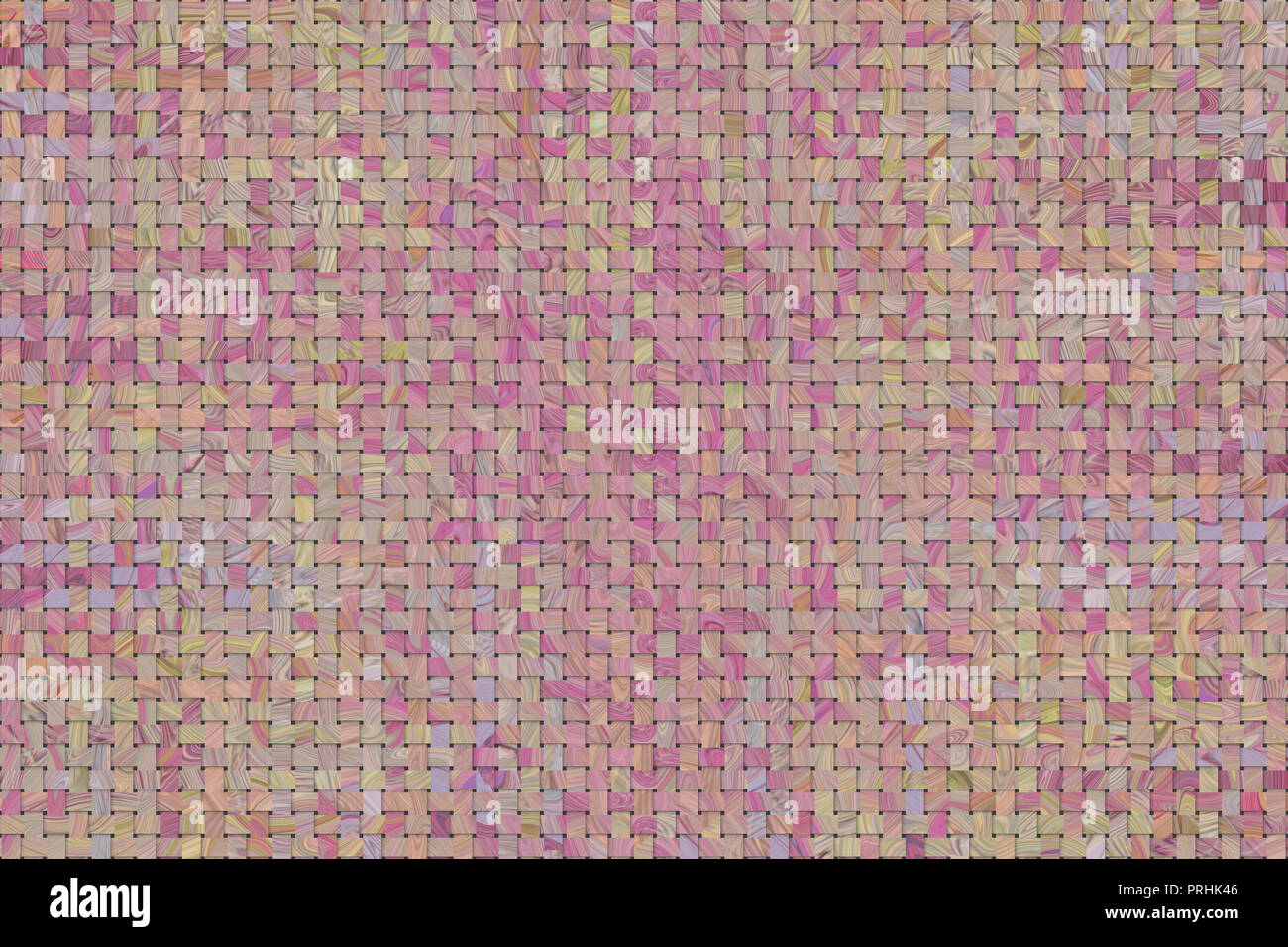 Abstract woven mat pattern generative art background Stock Photo - Alamy