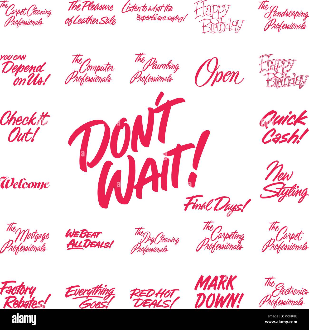 Sign brush stroke typography Stock Vector Images - Alamy