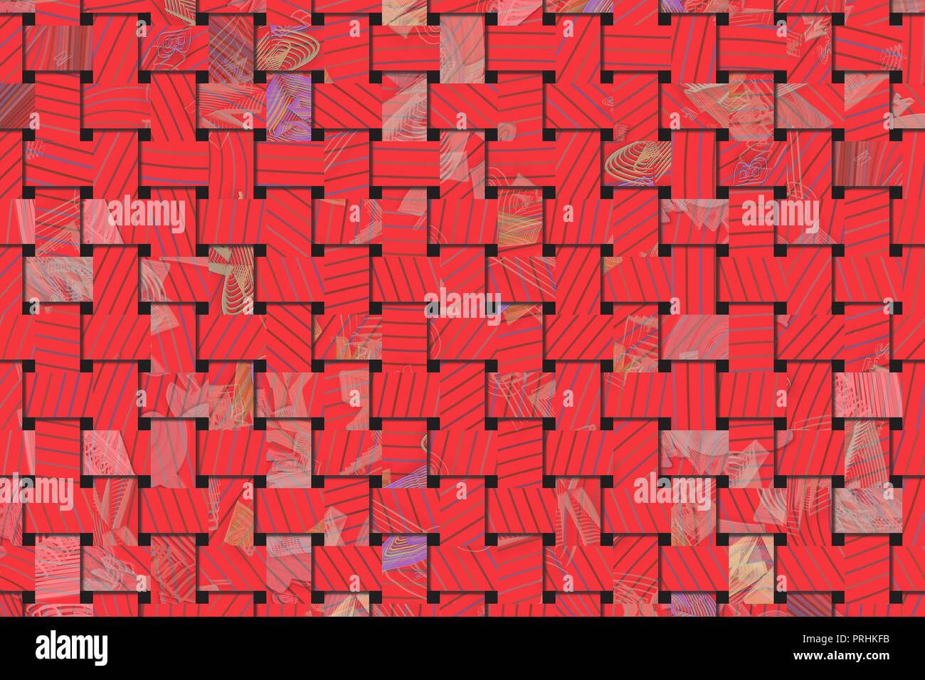 Illustrations of woven mat pattern. Good for web page, wallpaper ...