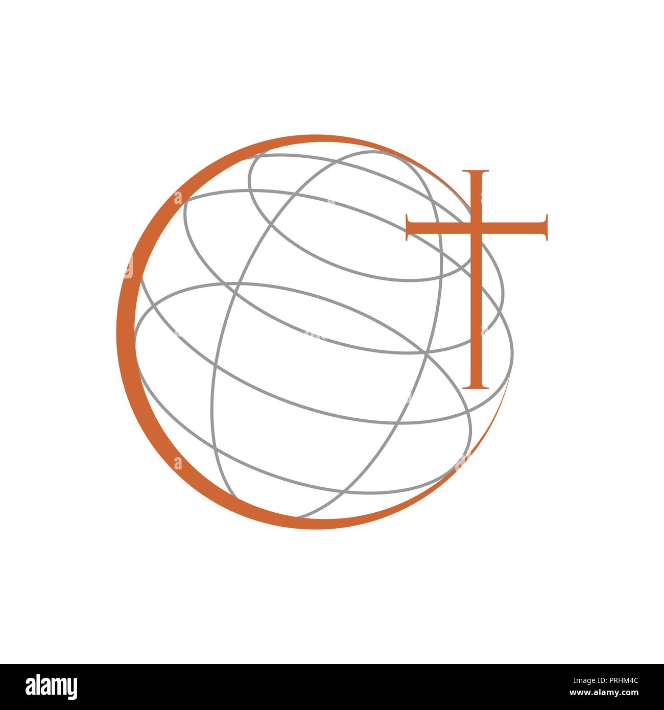 Christian Church Ministry World Cross Vector Symbol Graphic Logo Design ...