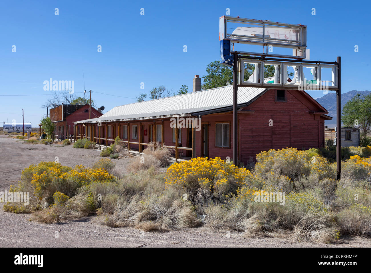 Abandoned Slots Motel in Schellbourne, Nevada. Schellbourne lies along ...