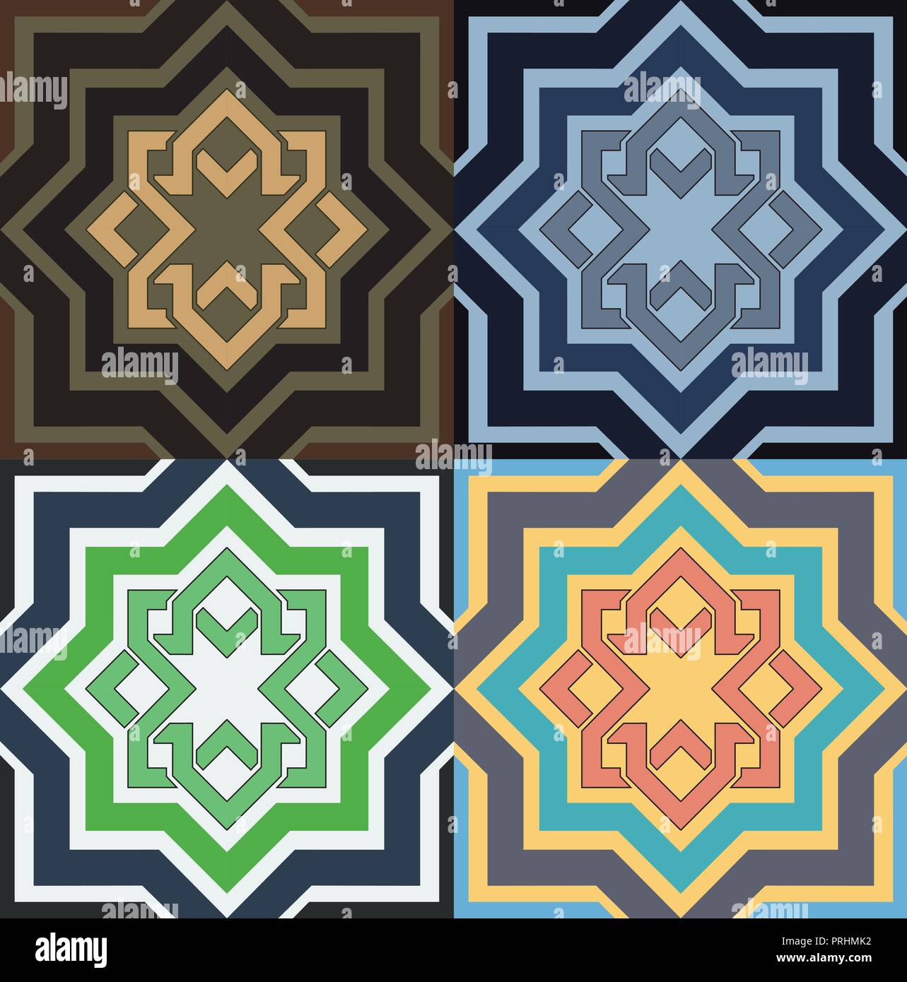 decorative pattern. different color option.vector illustration Stock ...