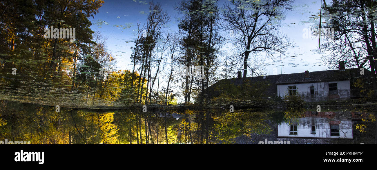Landscape reflection in a water Stock Photo - Alamy
