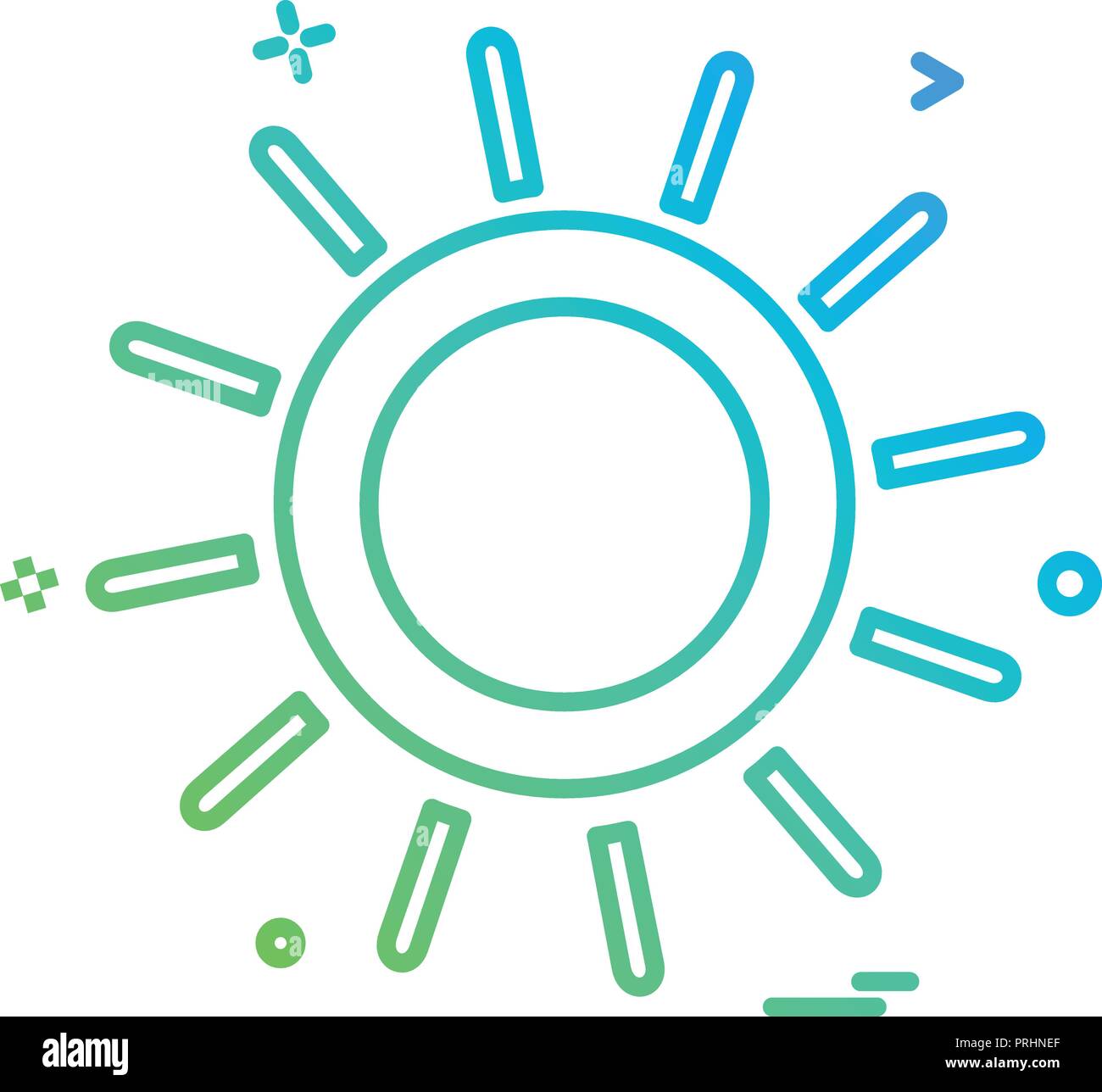 Sun icon design vector Stock Vector Image & Art - Alamy