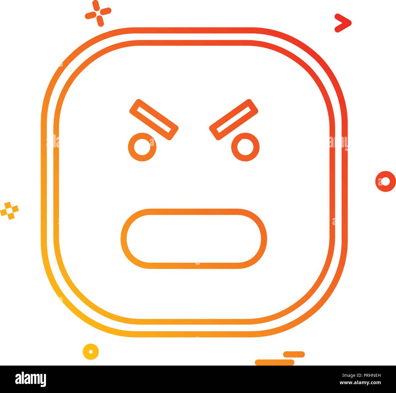 Angry emoji icon design vector Stock Vector Image & Art - Alamy