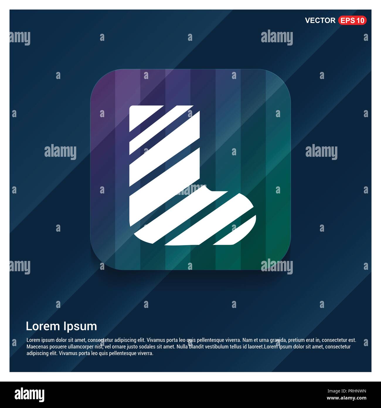 leg in bandage icon Stock Vector Image & Art - Alamy