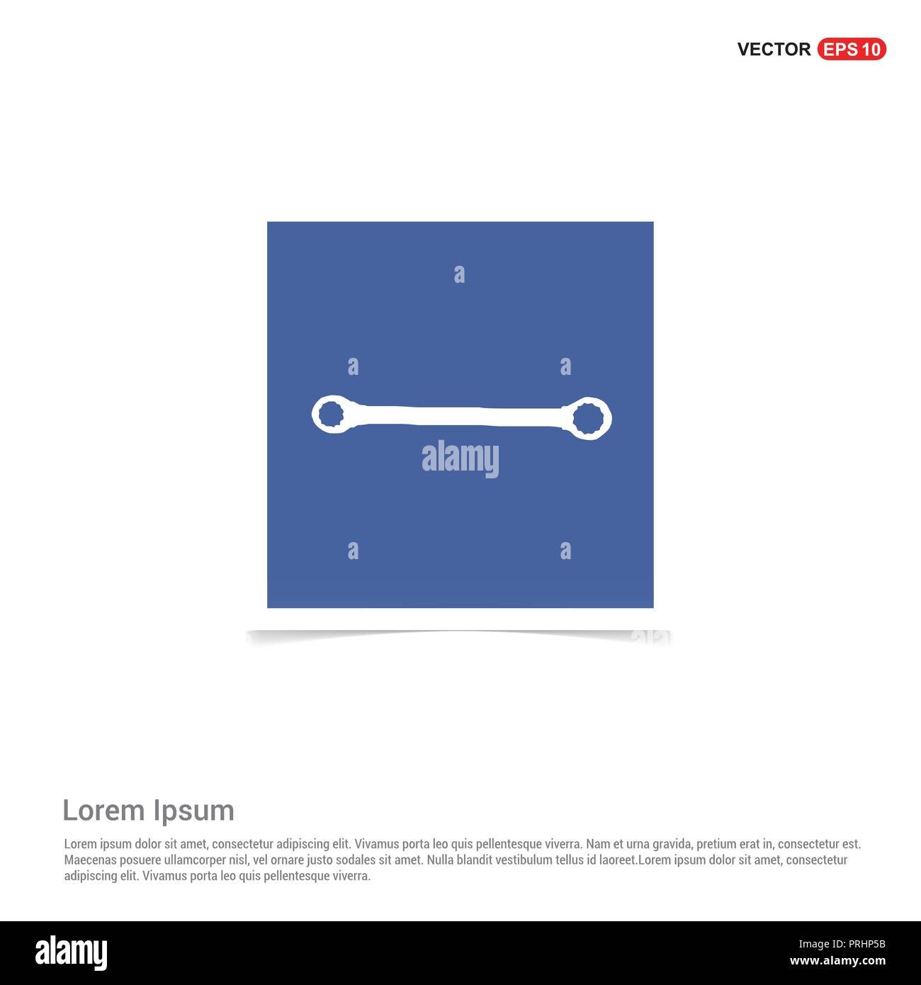 Wrench Icon - Blue photo Frame Stock Vector Image & Art - Alamy