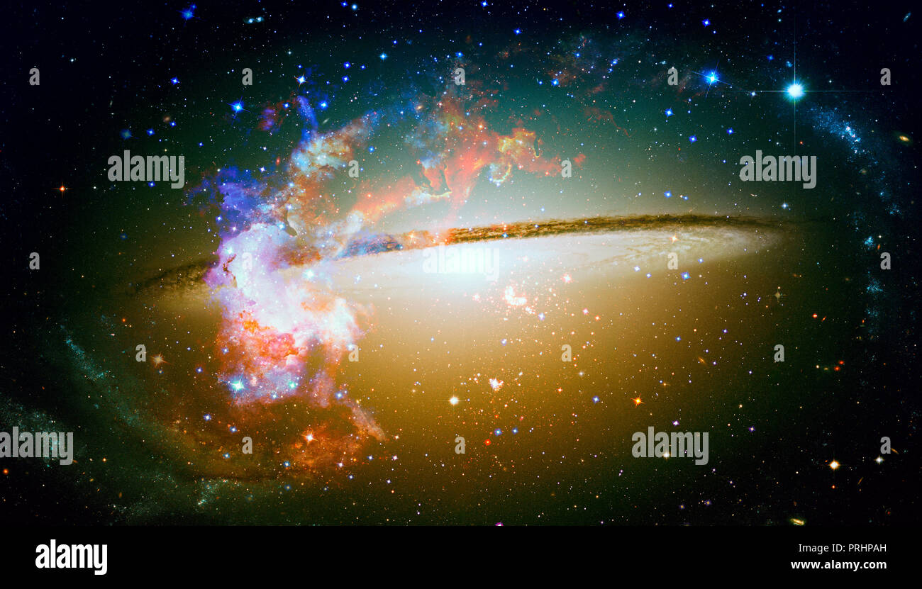 Beautiful spiral galaxy in outer space. Elements of this image ...
