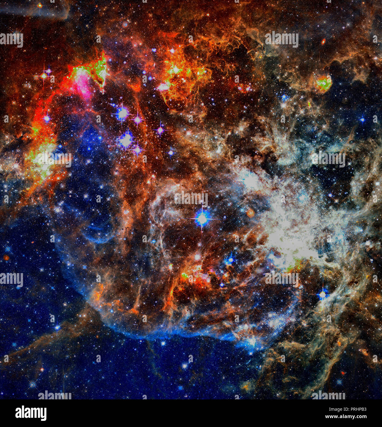View of the galaxy with stars in outer space. Elements of this image ...