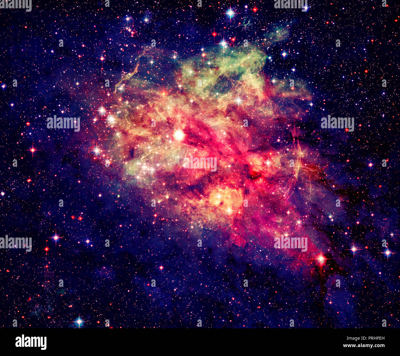 Nebula, stars and galaxy in deep space. Elements of this image ...