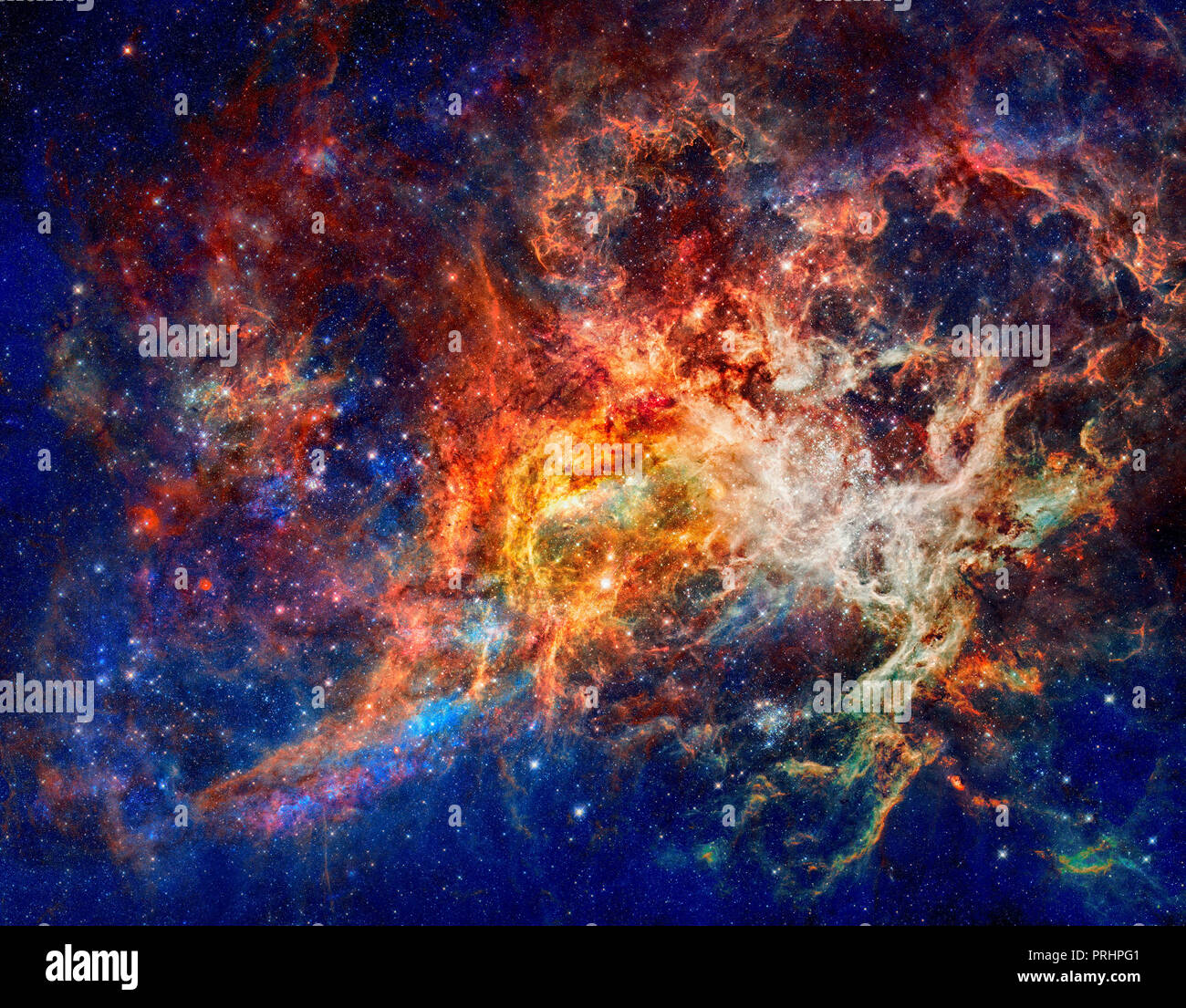 Galaxy and nebulae in outer space. Elements of this Image Furnished by ...
