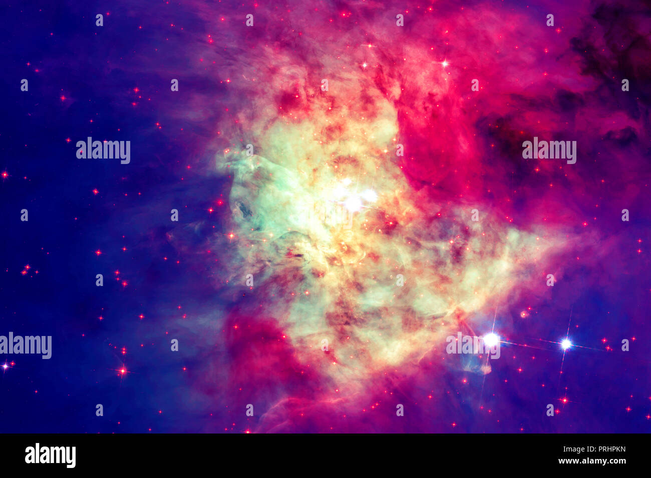 Purple galaxy in outer space Stock Photo - Alamy