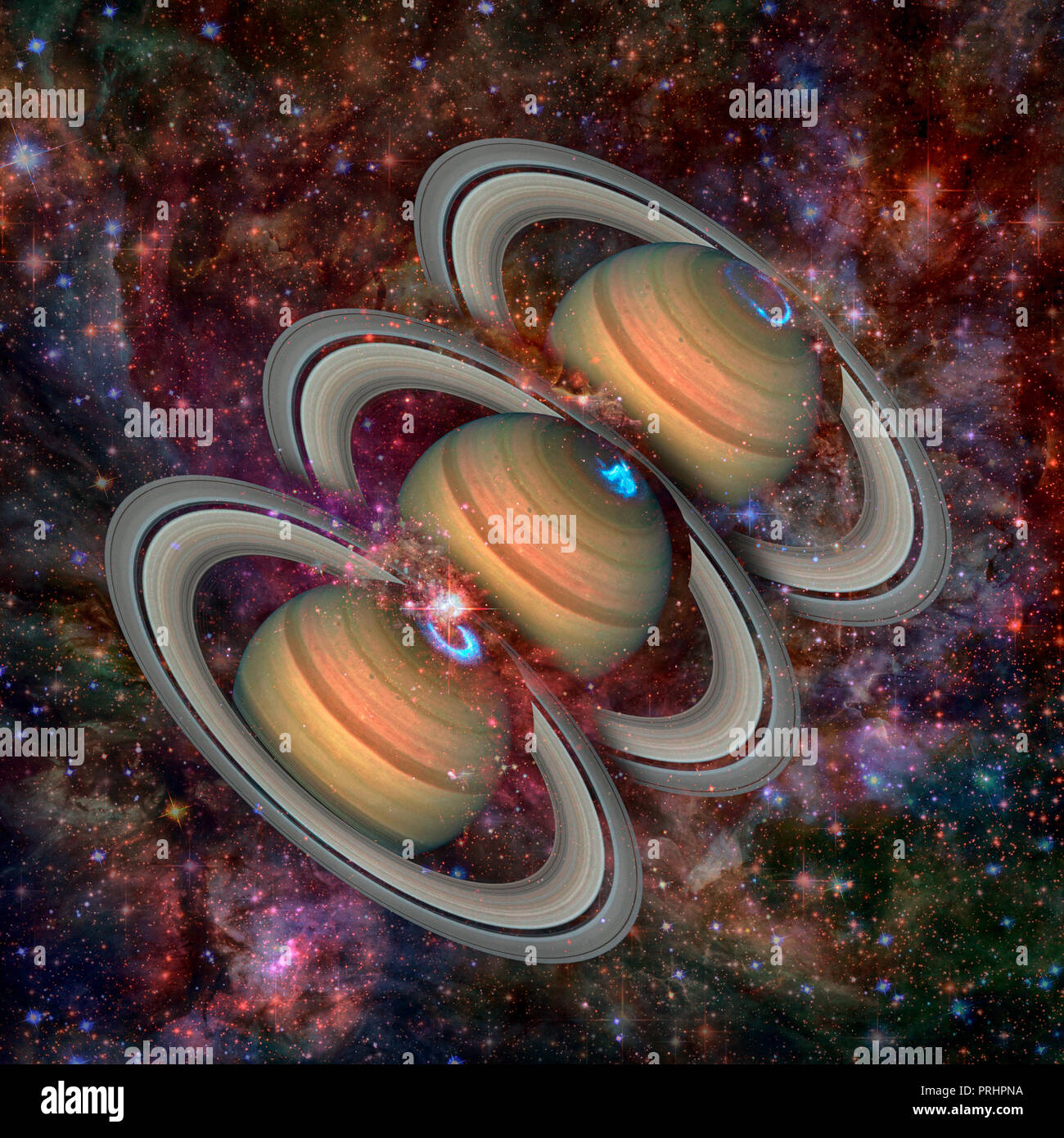 Solar System - planet Saturn Stock Photo - Alamy