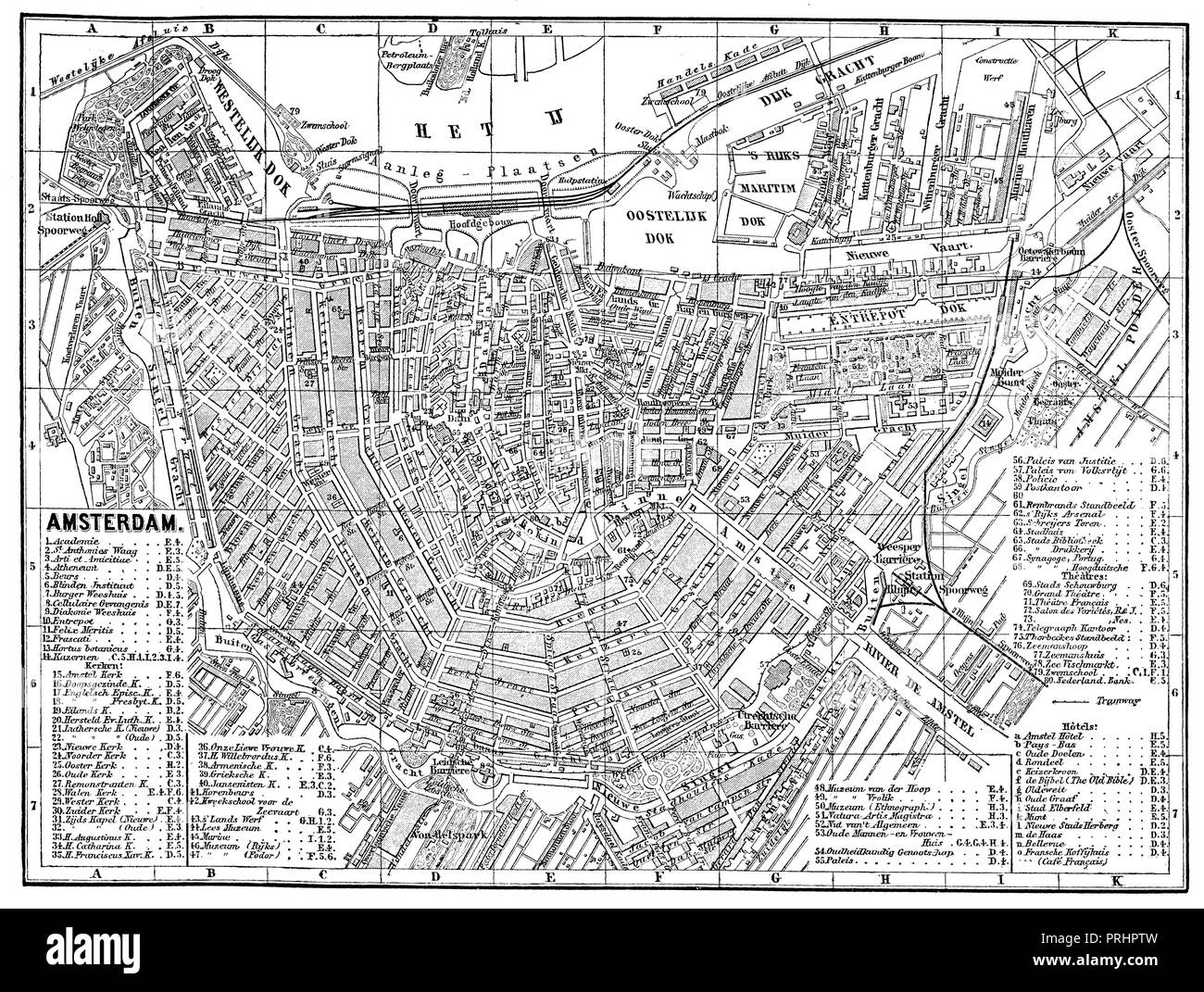 Amsterdam: city map Stock Photo - Alamy