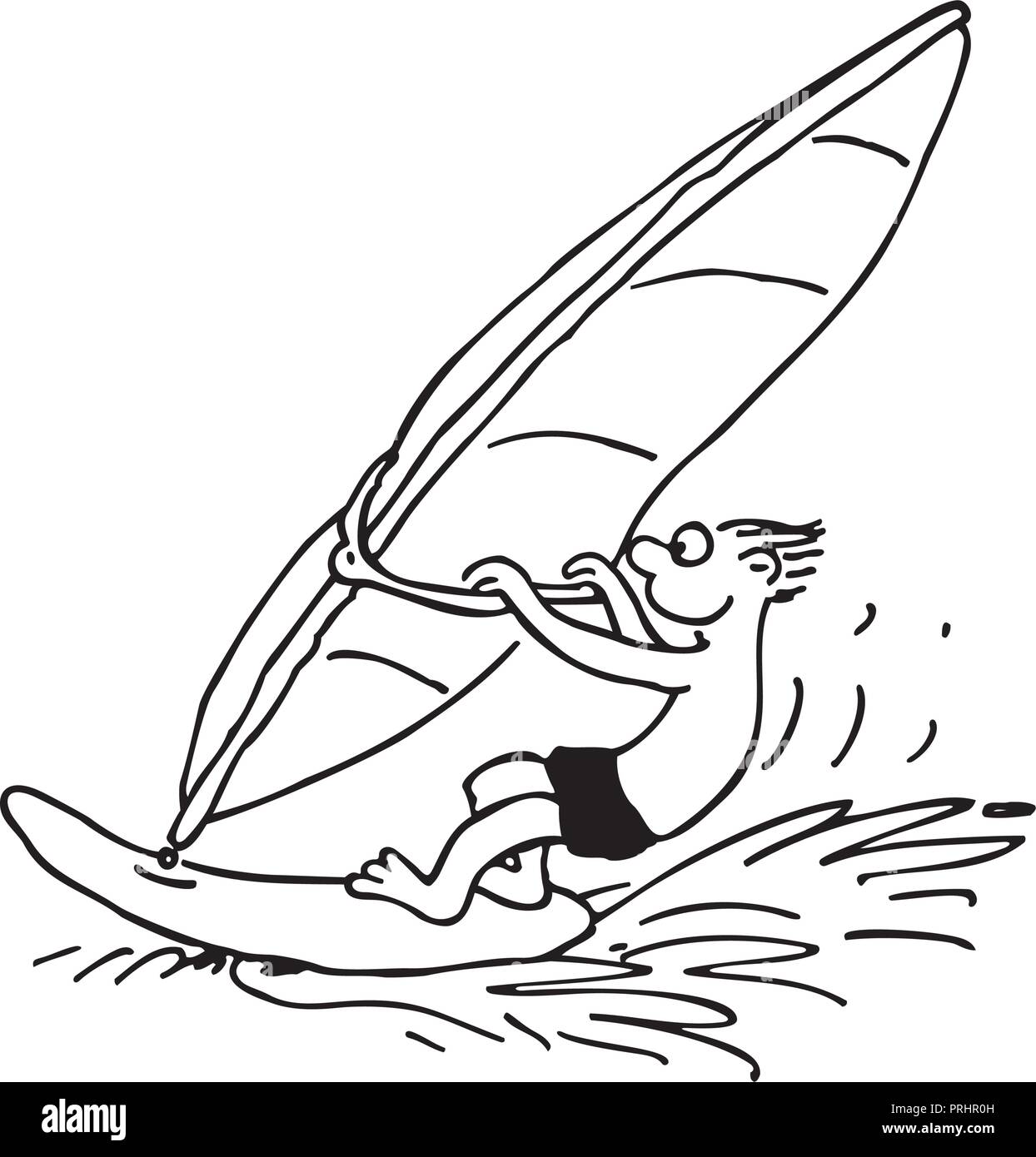 Windsurfing background Stock Vector Images - Alamy