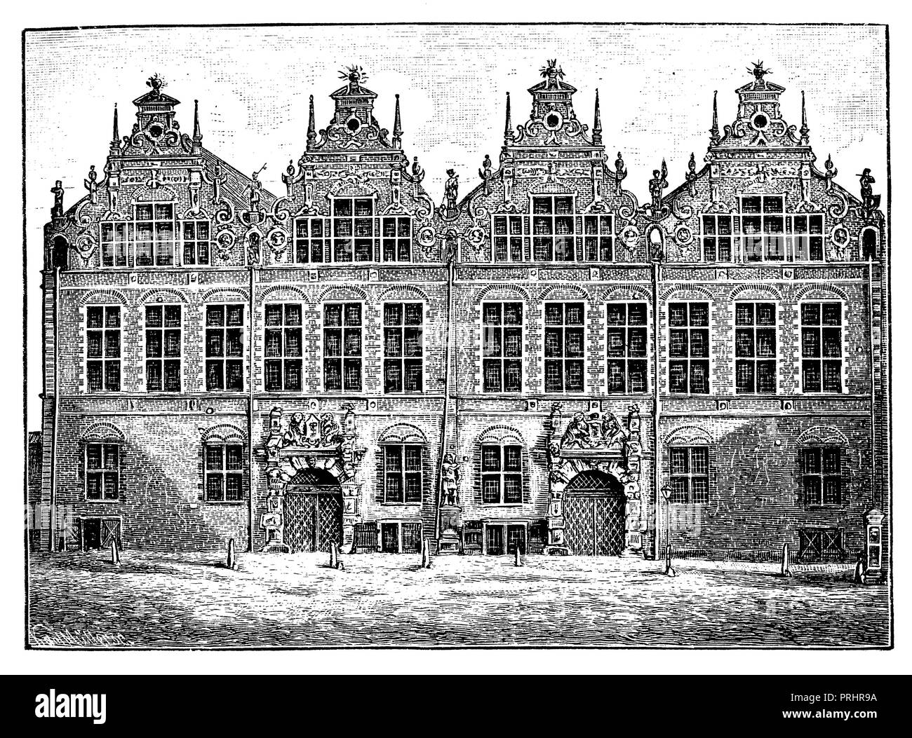 Gdansk: arsenal, 1887 Stock Photo - Alamy