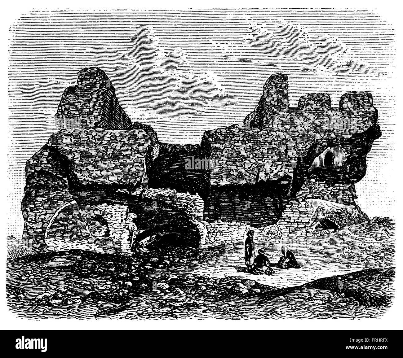 Remains of the Babylonian Tower at Hillah Stock Photo - Alamy