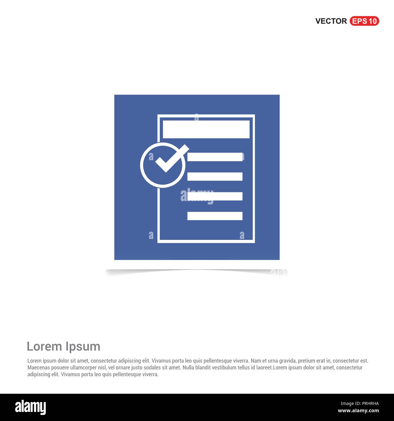 checklist icon - Blue photo Frame Stock Vector Image & Art - Alamy