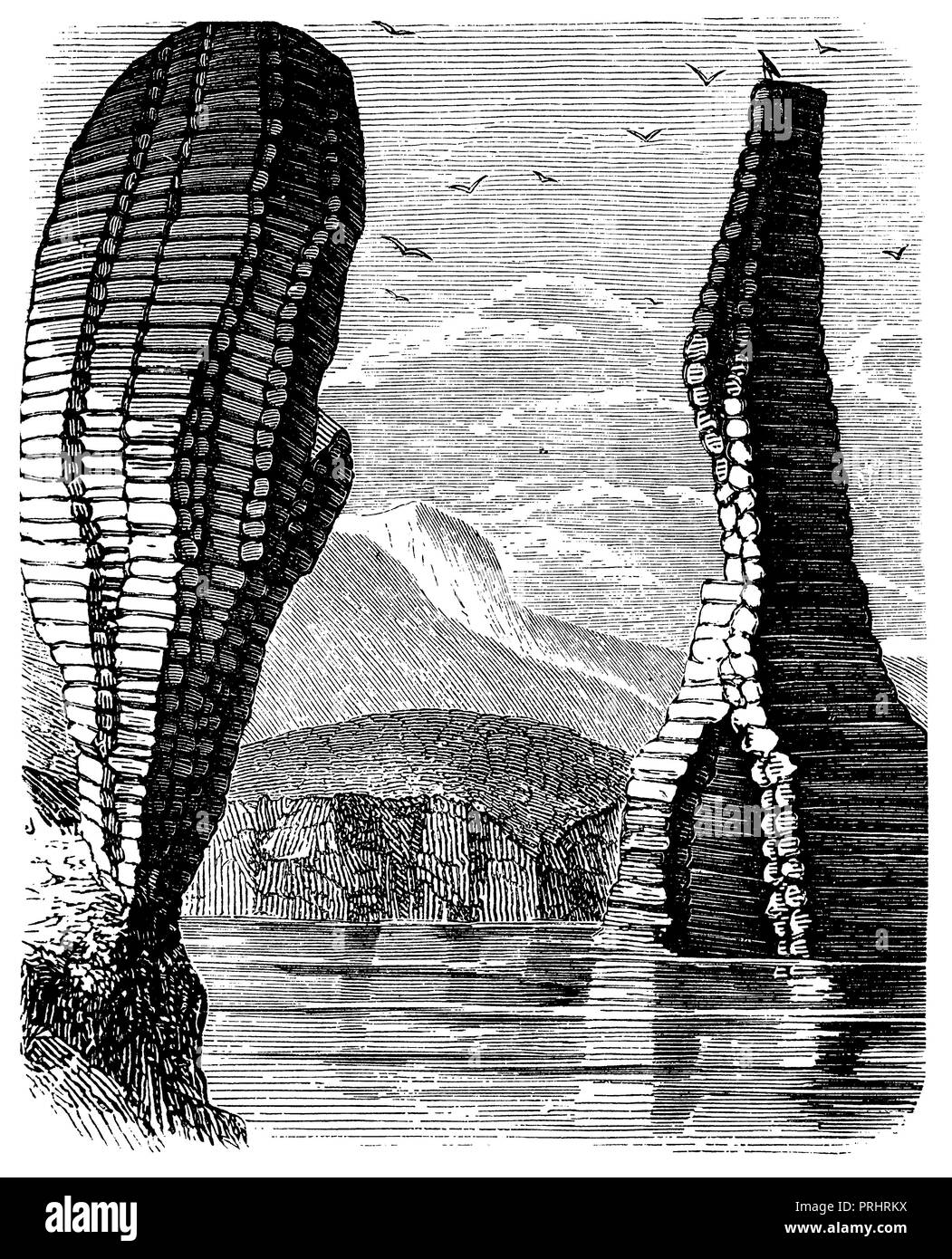 Basalt cone Black and White Stock Photos & Images - Alamy