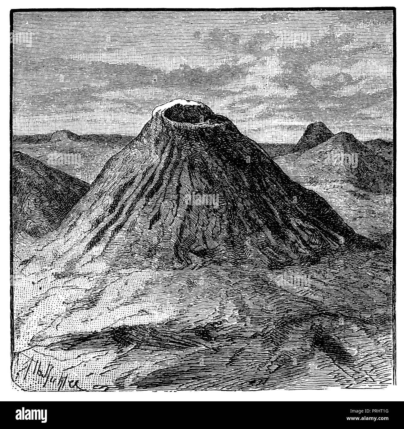 The extinct volcano Black and White Stock Photos & Images - Alamy