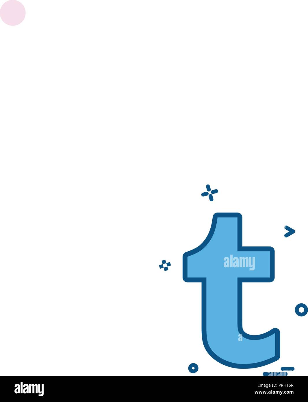 Tumblr icon design vector Stock Vector Image & Art - Alamy