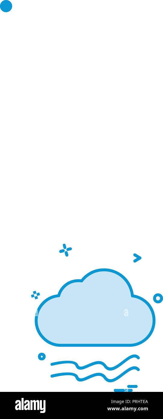 Cloudy weather icon design vector Stock Vector Image & Art - Alamy