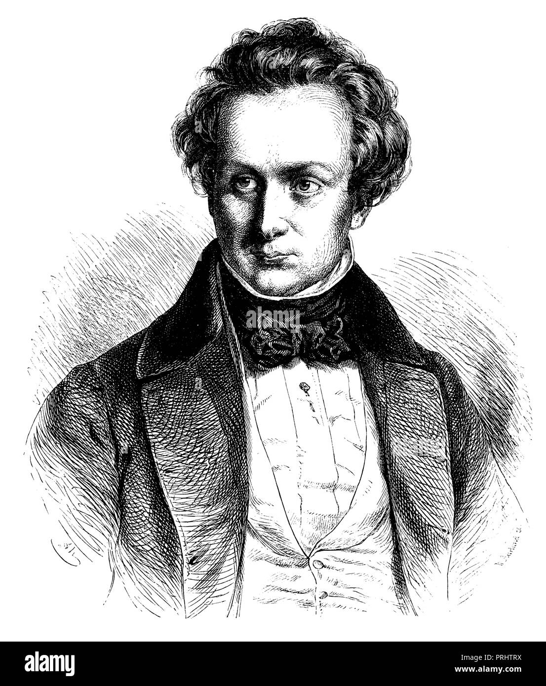 Vintage drawing of victor hugo hi-res stock photography and images - Alamy