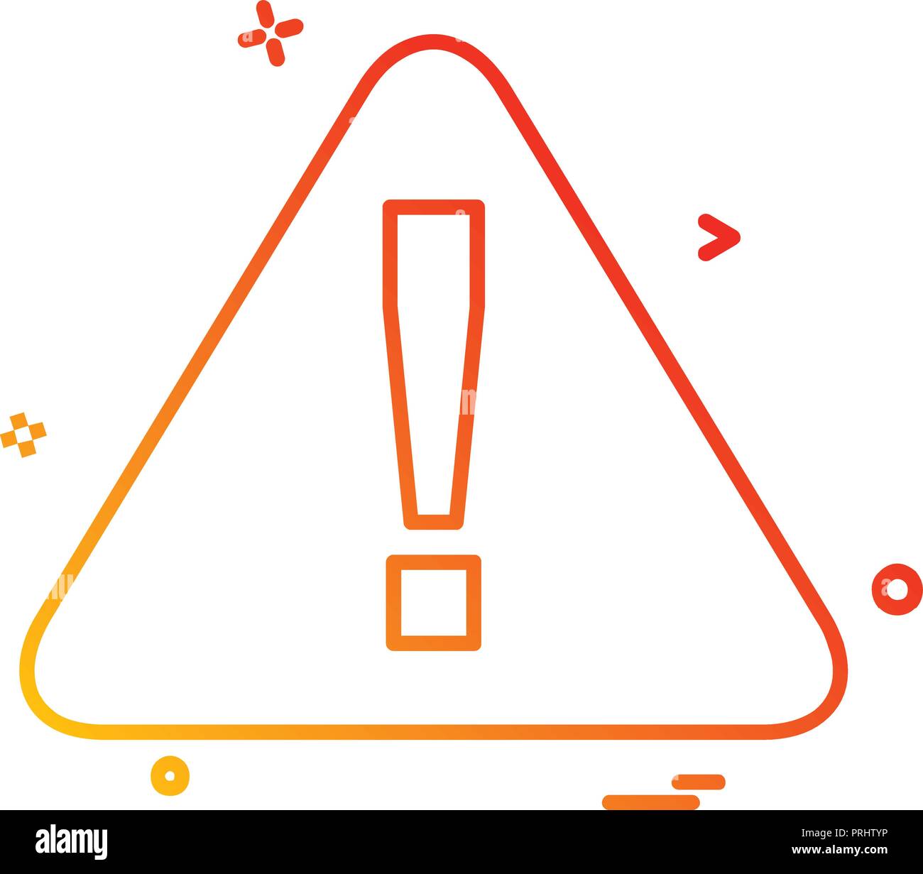 Caution icon design vector Stock Vector Image & Art - Alamy