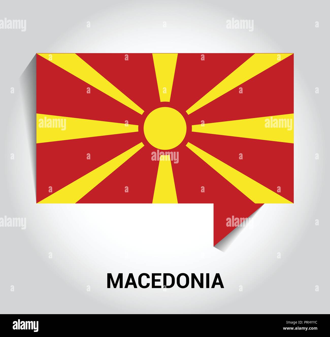 Macedonia flag design vector Stock Vector Image & Art - Alamy