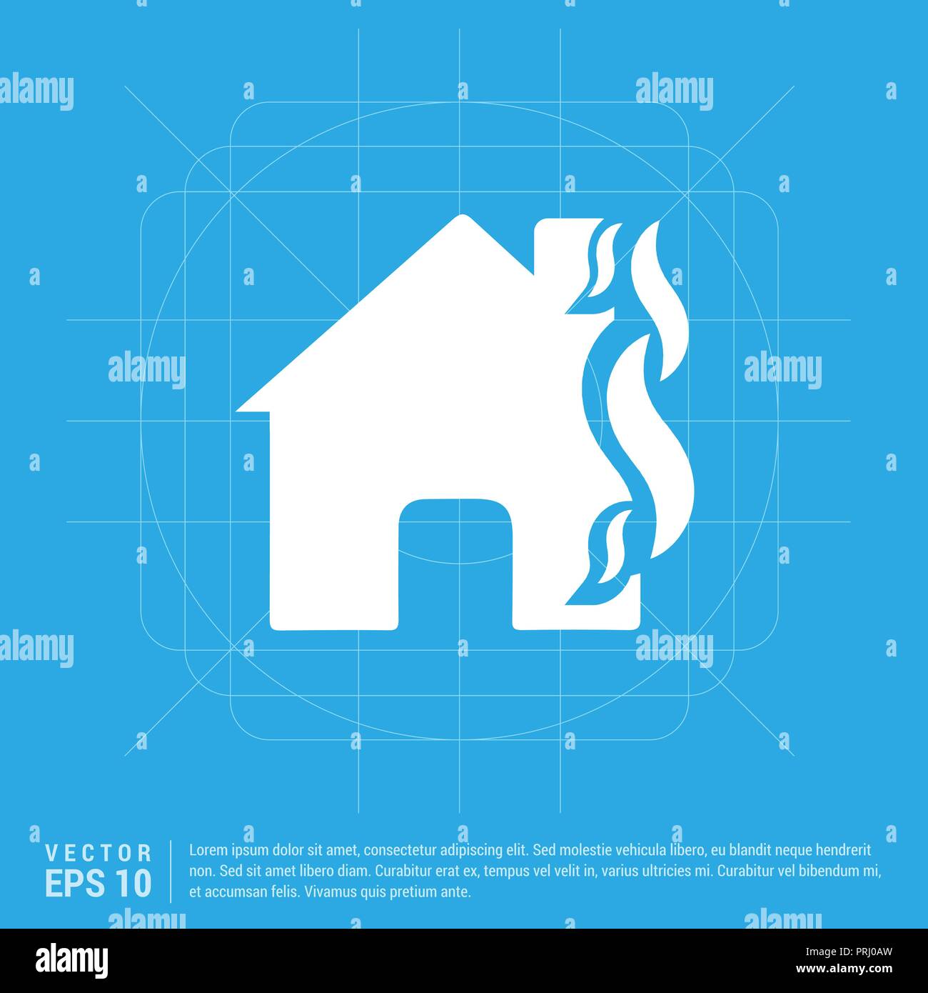 House on fire icon Stock Vector Image & Art - Alamy