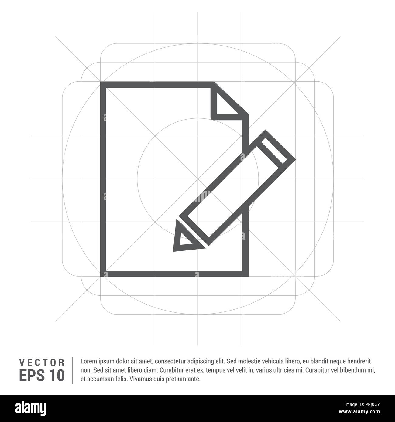 Pencil, note icon Stock Vector Image & Art - Alamy