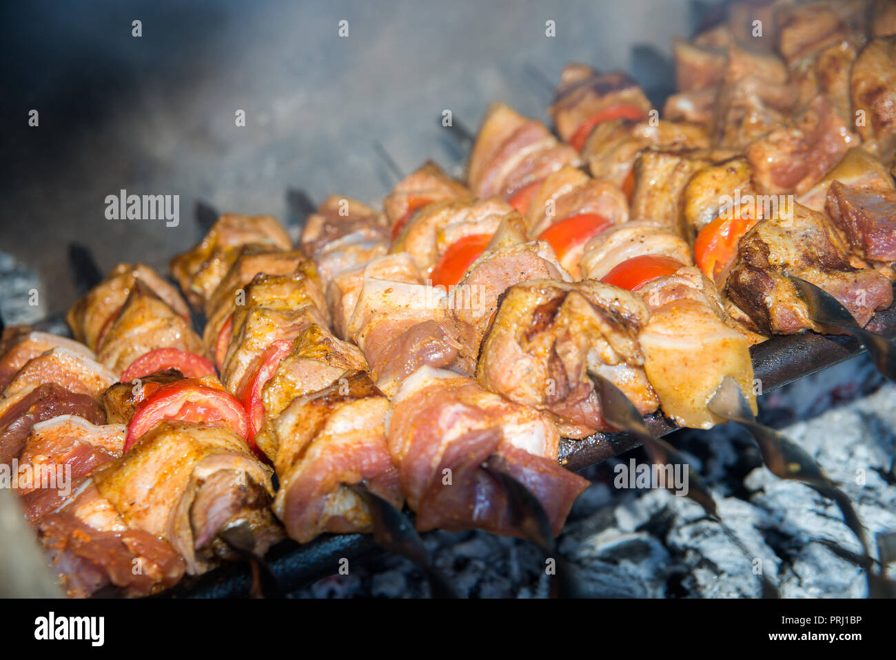 Bbq meat grilled pork hi-res stock photography and images - Alamy