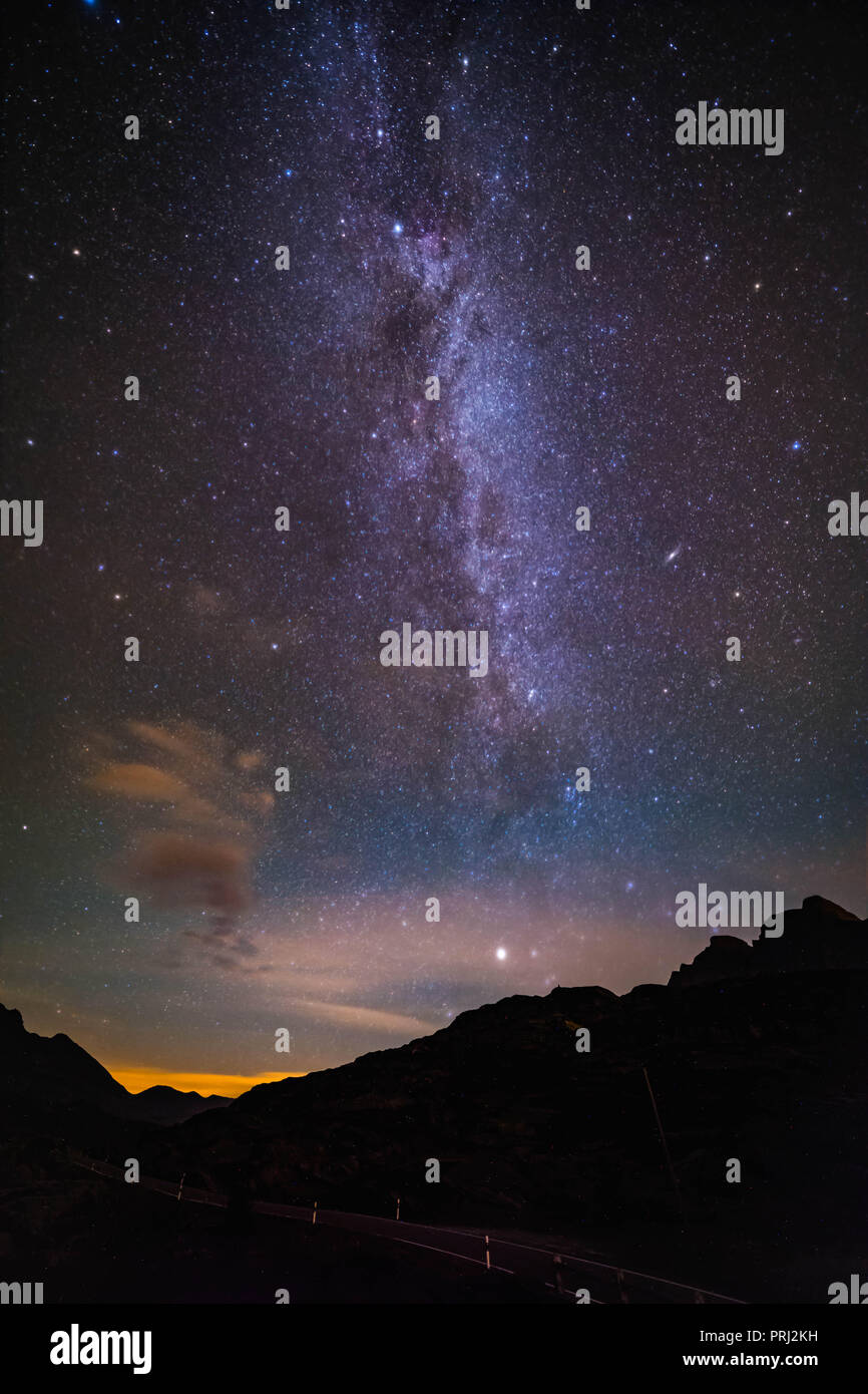 Milky way top view hi-res stock photography and images - Alamy
