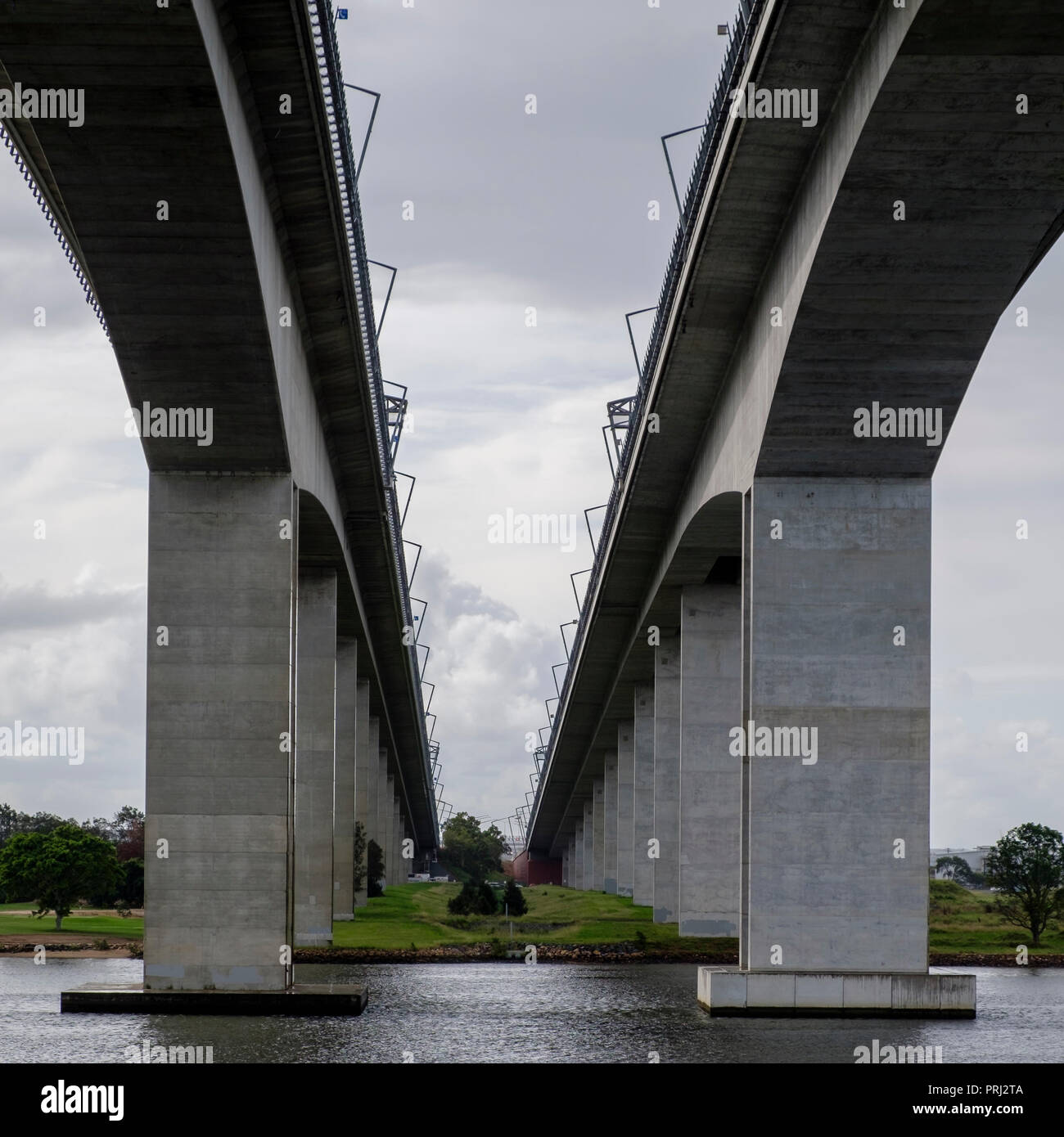 Under the Gateway Bridges Stock Photo - Alamy
