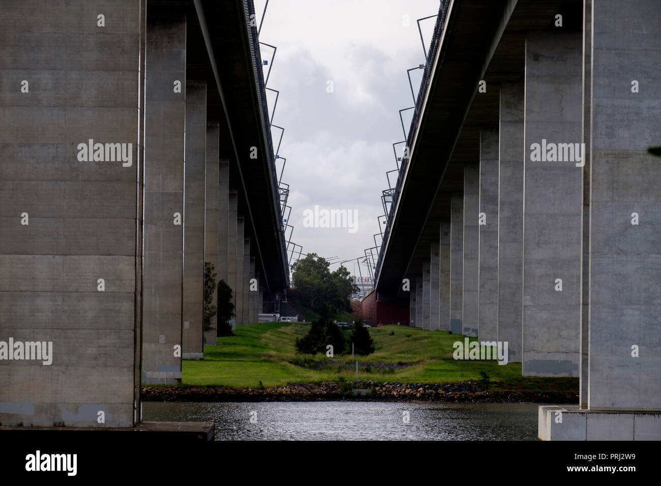 Under the Gateway Bridges Stock Photo - Alamy